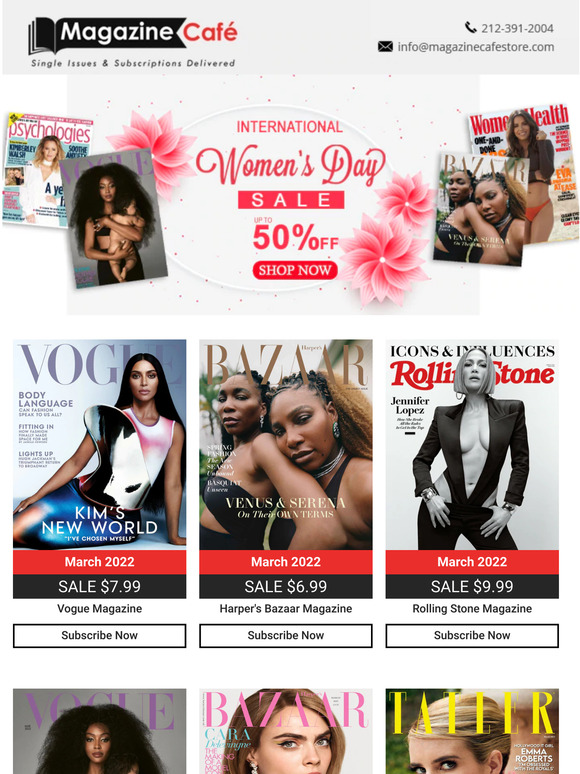 Fashion Magazine Subscription Store | Magazine Cafe Store: To: The ...