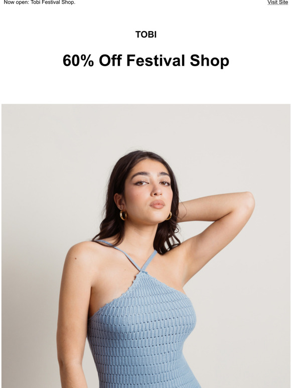 Tobi: 60% Off Festival Styles | Milled