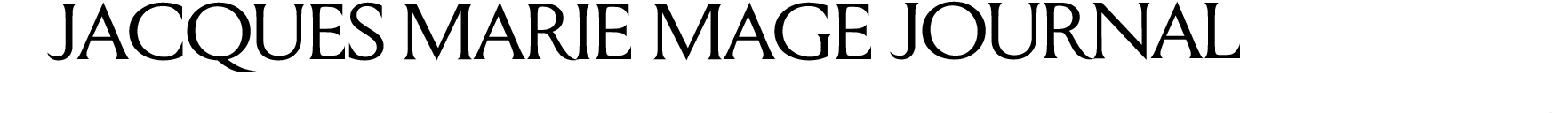 Jacques Marie Mage: Jacques Marie Mage Journal, Feb. 2022 Edition | Milled