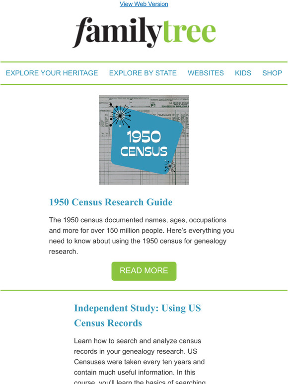 Family Tree Magazine: New 1950 Census Research Guide (+ Free Extraction Form!) | Milled