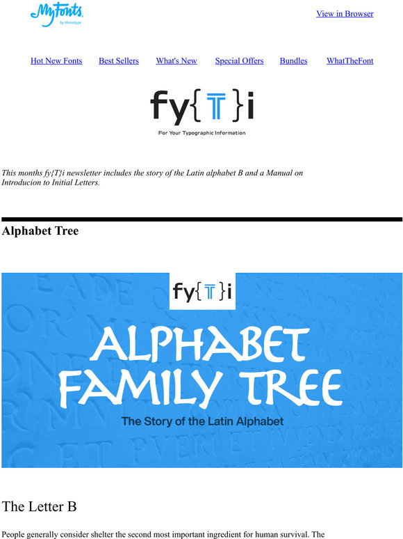MyFonts: Oops! Here's the correct version: Alphabet Family Tree Letter ...