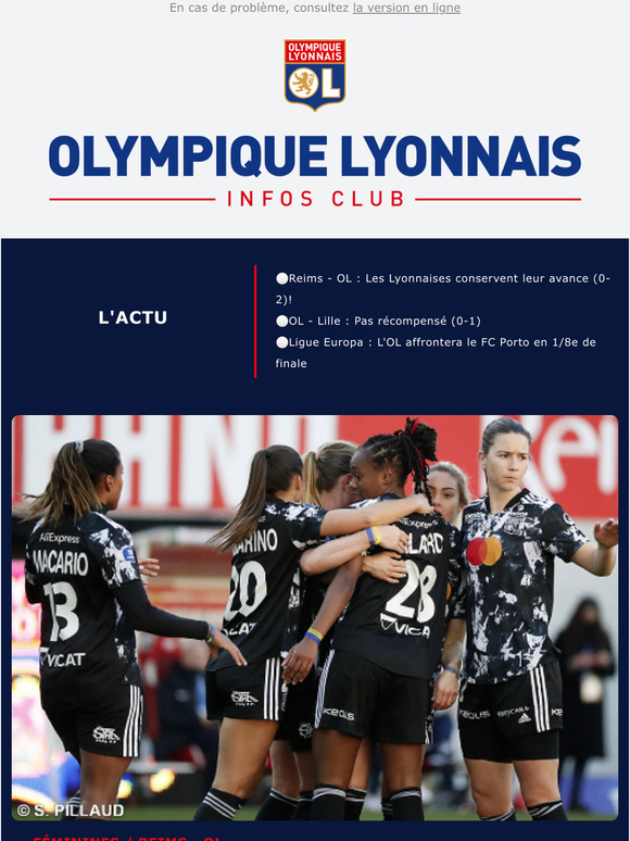 Olympique Lyonnais: Actus OL : Les Lyonnaises conservent leur avance ! | Milled