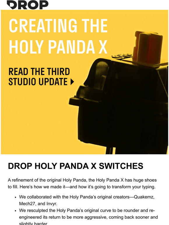 Drop: How We Made the Holy Panda X | Milled
