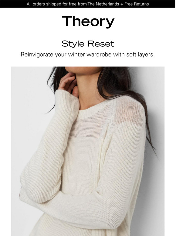 Theory Email Newsletters: Shop Sales, Discounts, and Coupon Codes
