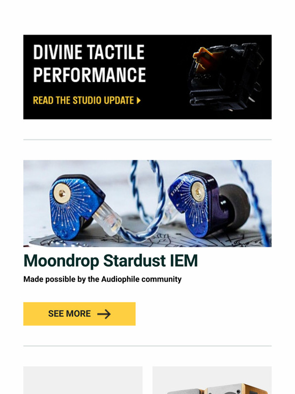 Drop: Moondrop Stardust IEM, Logitech C922 Pro Webcam, Edifier R1280DB ...