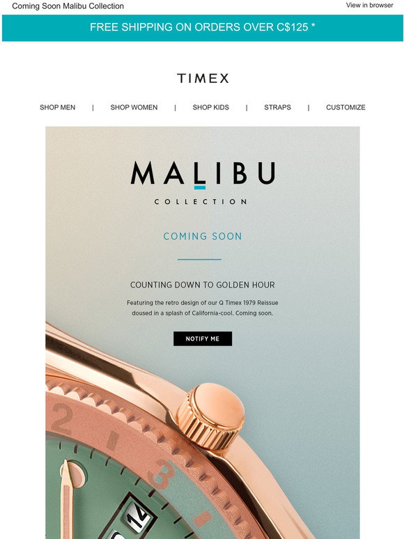 Timex: Golden Hour | Malibu Collection in New Colors | Milled