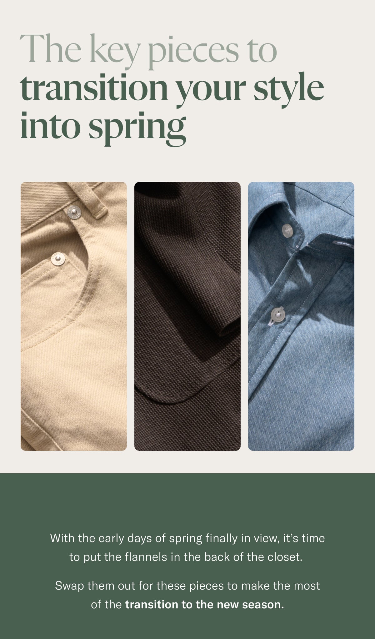 Proper Cloth: What to Wear Now: Key Pieces for Early Spring | Milled