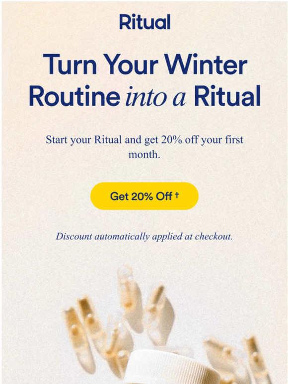 Ritual Email Newsletters: Shop Sales, Discounts, and Coupon Codes