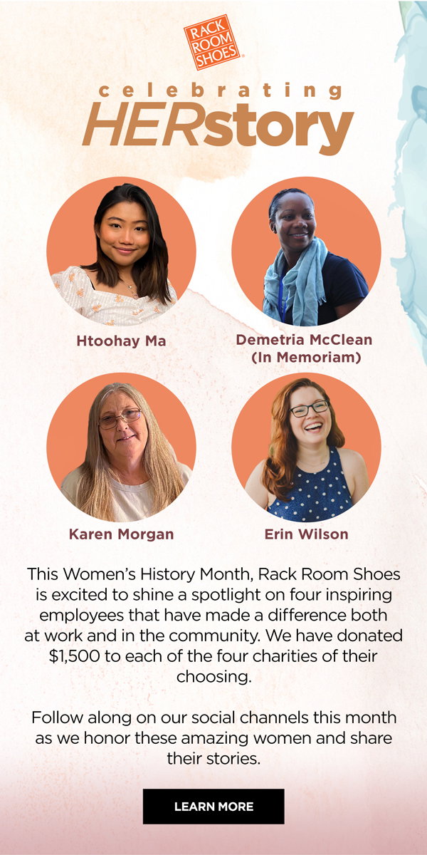 Rack Room Shoes: Celebrating HERstory this Women's History Month | Milled