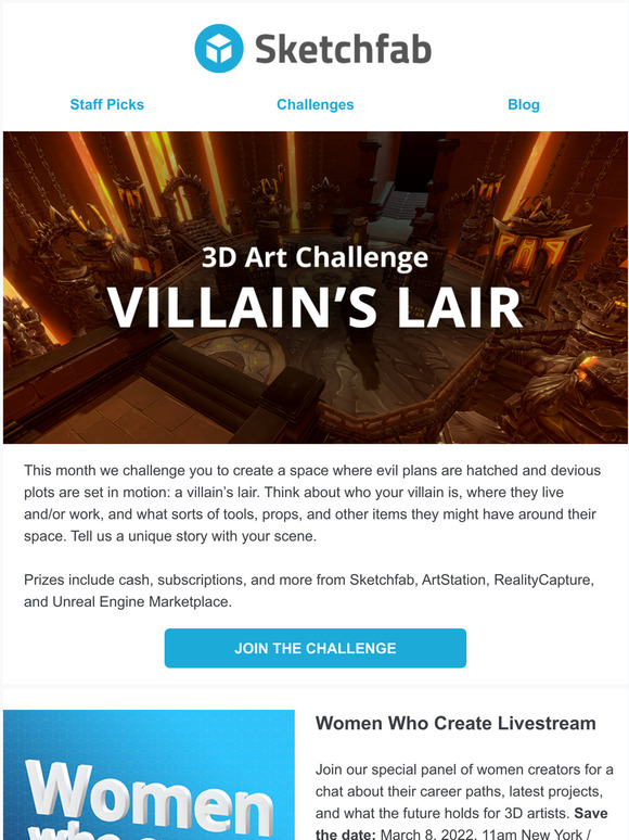 Sketchfab Inc. Email Newsletters: Shop Sales, Discounts, and Coupon Codes