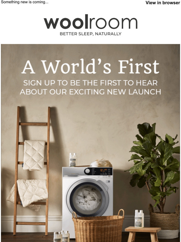 The Wool Room: A world's first is landing... | Milled