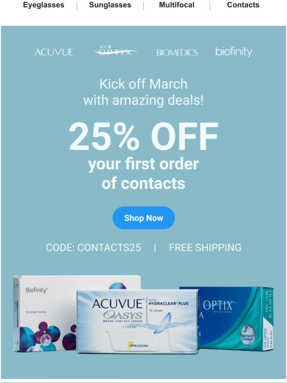 GlassesUSA: BIG contact lens savings to start the month! Deals on ...