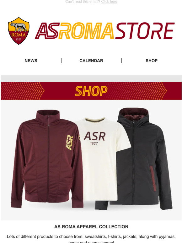 AS Roma: Explore the AS Roma apparel collection | Milled