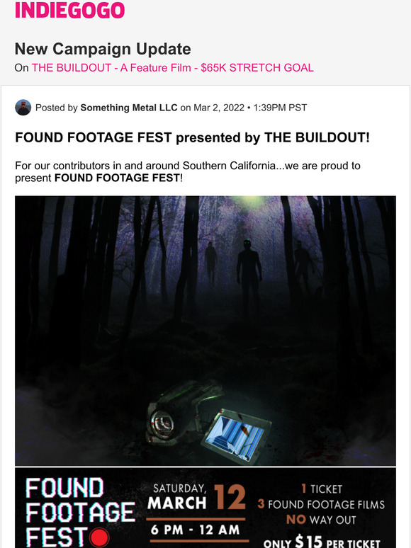 Indiegogo: Update #7 from THE BUILDOUT - A Feature Film - $65K STRETCH ...