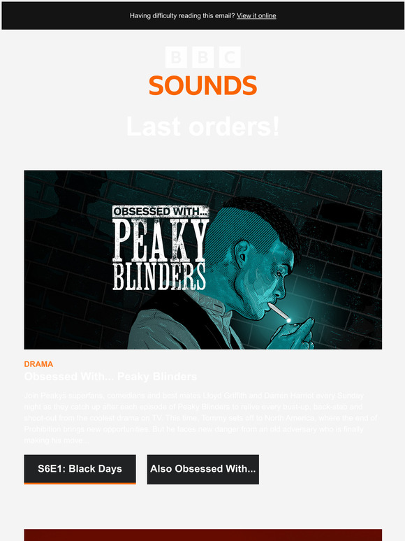 BBC: New podcast: Obsessed With... Peaky Blinders | Milled