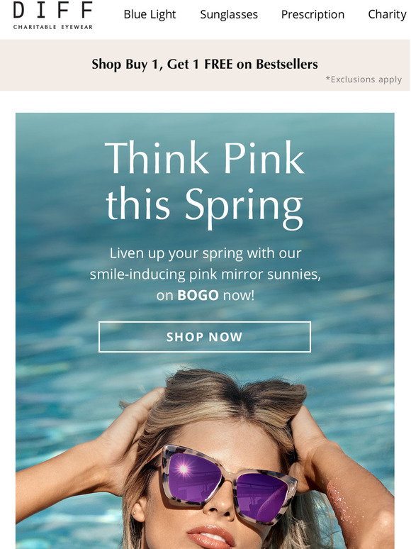 DIFF Eyewear: Pink for Spring? Groundbreaking... | Milled