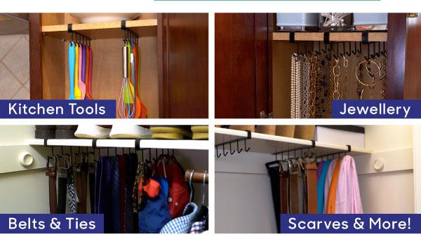 Global Shop: NEW IN: Nook Hooks: Create More Shelf Storage, Instantly ...