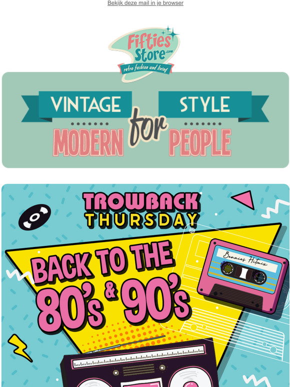 Fifties Store: Throwback Thursday: Back to the 80's & 90's! | Milled