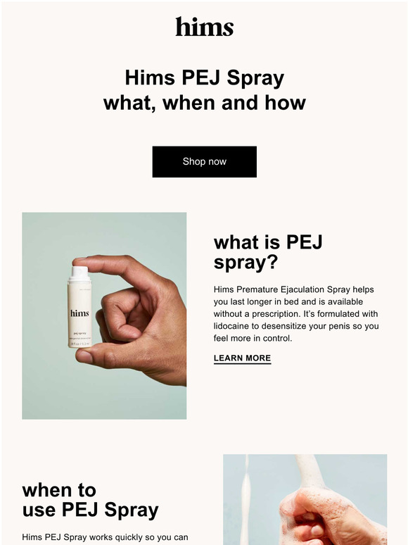 hims: PEJ Spray is your new BFF | Milled