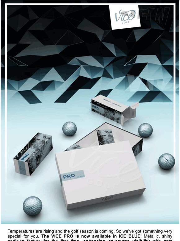 Vice Golf: Introducing: VICE PRO ICE BLUE | Milled