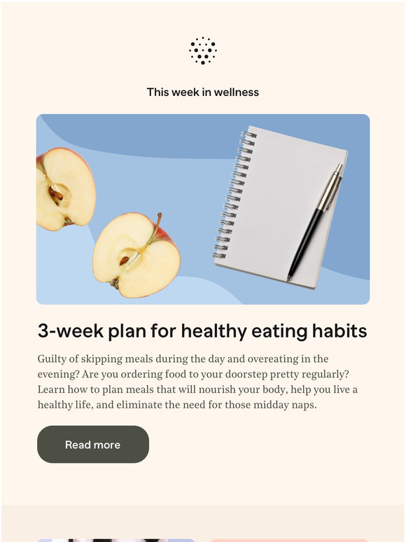 Vessel: 3-week plan for healthy eating habits | Milled