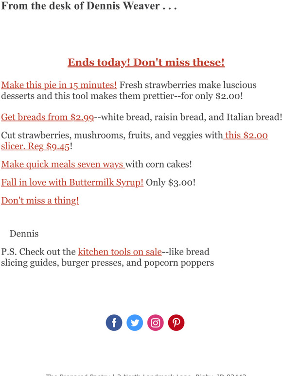 The Prepared Pantry: Quick note! How to make 15 minute strawberry pies ...