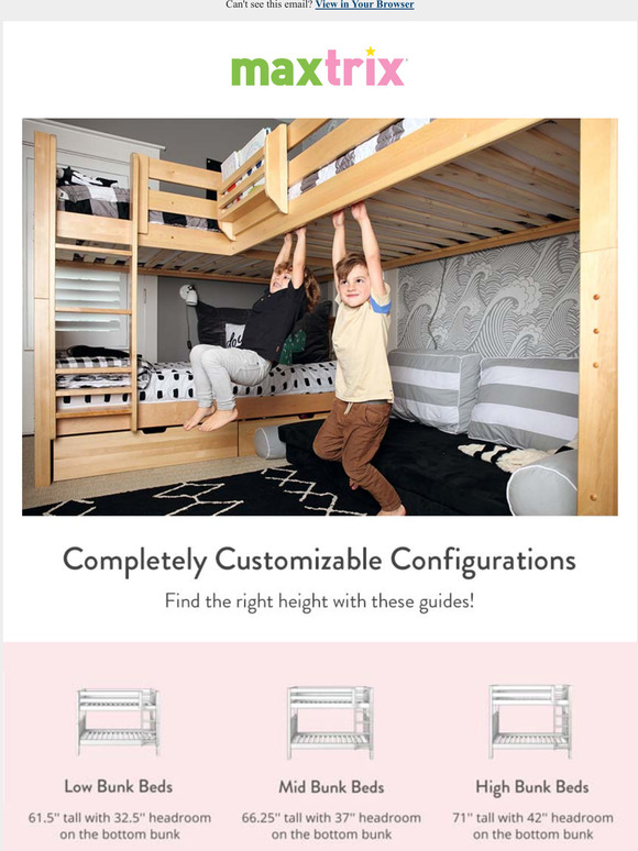 Maxtrix Kids Furniture: Take your bunk to new heights! | Milled