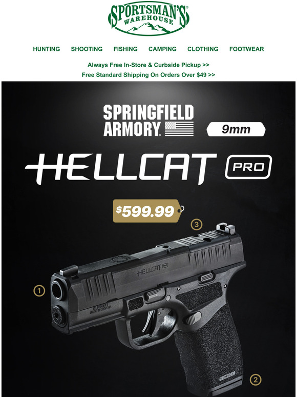 Sportsman's Warehouse: NEW Hellcat Pro from Springfield Armory | Milled