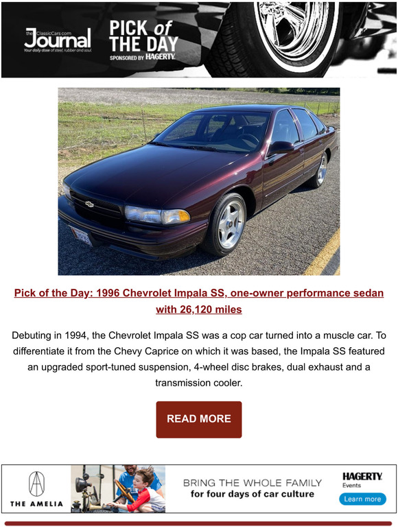 ClassicCars: Pick of the Day: 1996 Chevrolet Impala SS | Milled