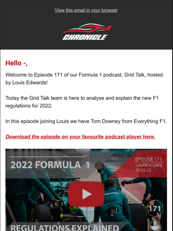F1 Chronicle: 2022 F1 Regulations Explained Podcast | Milled