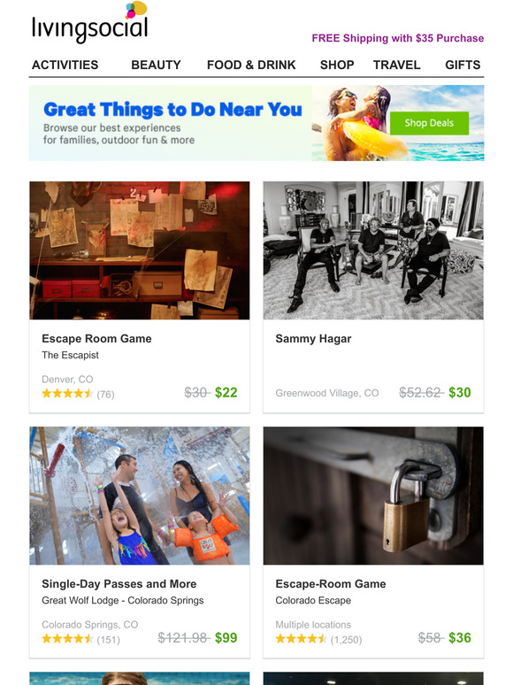 LivingSocial: Good stuff inside: Fun Activities To Do with Your Faves ...