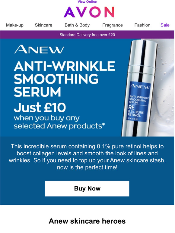 Avon: Your favourite retinol serum, just 10 | Milled