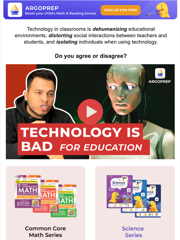 ArgoPrep: Why Technology is Bad for Education? | Milled