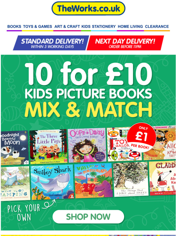 The Works: Bestselling 10 for 10 Kids Books | Milled