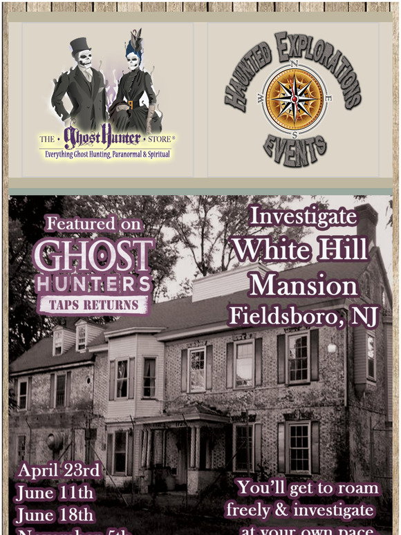 The GhostHunter Store: Featured on Ghost Hunters - Investigate White ...