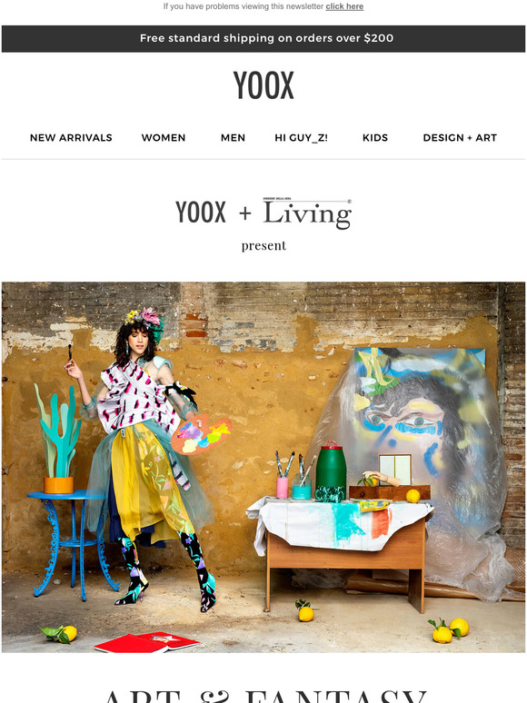 YOOX: ART & FANTASY: Get inspired by the latest photoshoot from Living ...