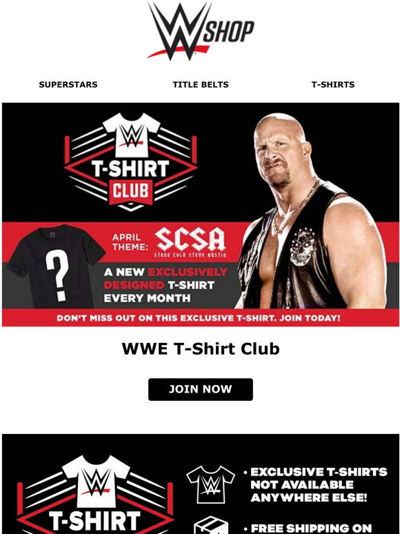WWE: Oh Hell Yeah! EXCLUSIVE Stone Cold T-Shirt | Milled