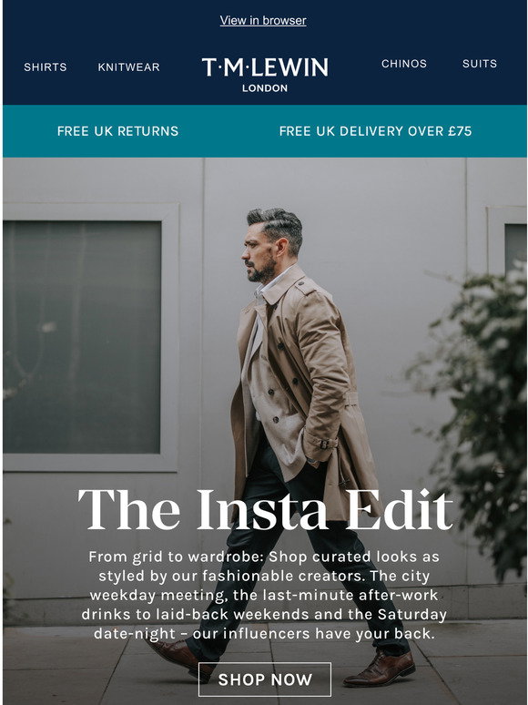 TM Lewin: The Influencer Edit - From grid to wardrobe | Milled