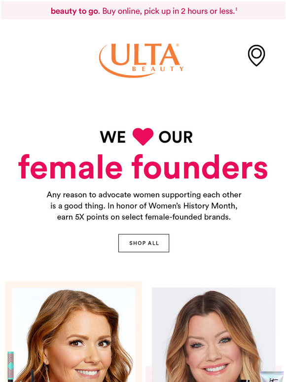 Ulta Beauty: Celebrate Women's History Month with 5X points | Milled