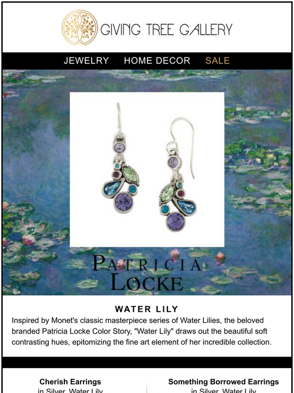 The Giving Tree Gallery: Water Lily Inspired - A Patricia Locke Color ...