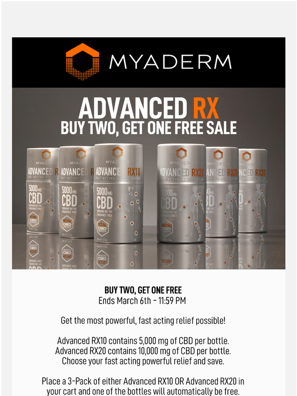 Myaderm: Last Day - Buy Two Get One Free - Advanced RX With 5,000 or ...
