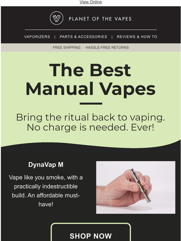 Planet of the Vapes: The Best Manual Vapes | Milled