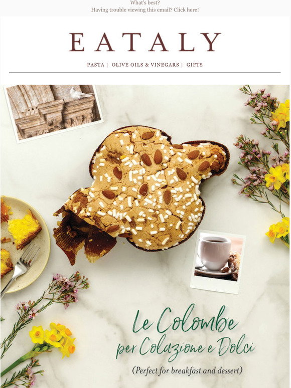 Eataly: The perfect pairing: Colomba and Sweets Spreads | Milled