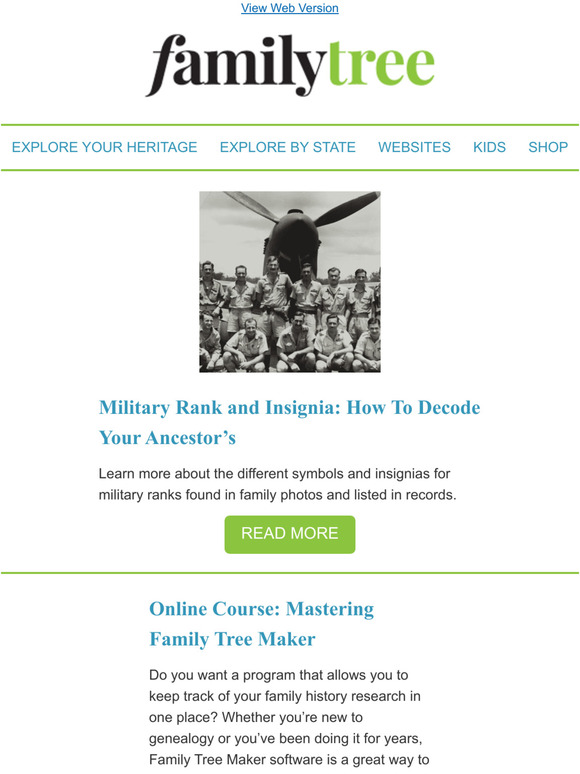 Family Tree Magazine: Our Guide to Military Rank and Insignia | Milled