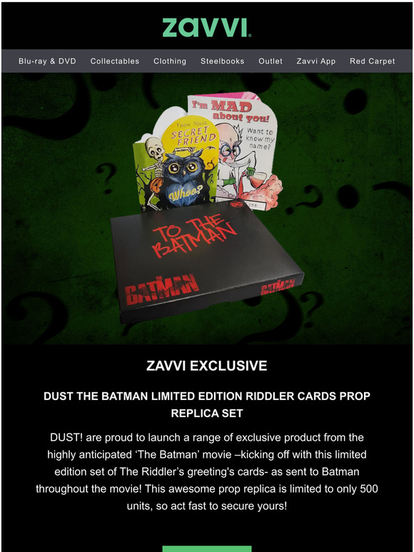 Zavvi: Alert! Zavvi Exclusive DUST! The Batman Limited Edition Riddler ...