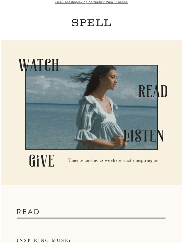 SPELL: Watch, Read, Listen, Give... | Milled