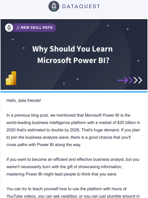 Dataquest: Why Should You Learn Microsoft Power BI? | Milled