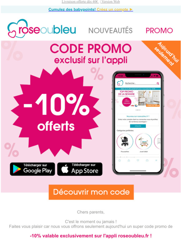 Rose ou bleu: Venez dcouvrir votre code exclusif ! | Milled