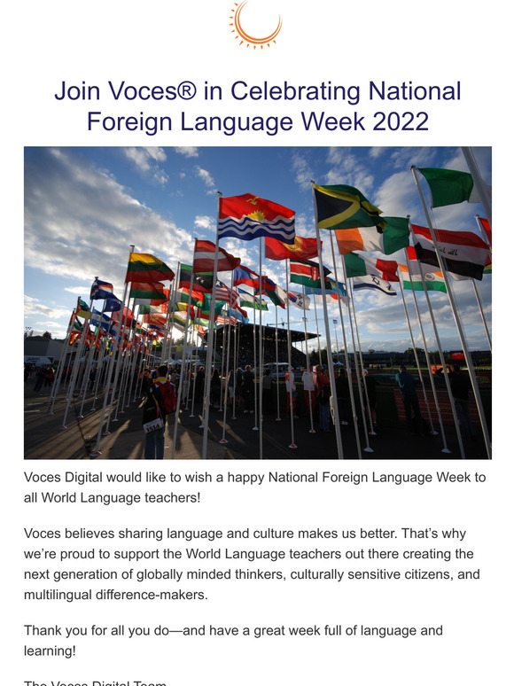 Teacher's Discovery: Join Voces in Celebrating National Foreign ...