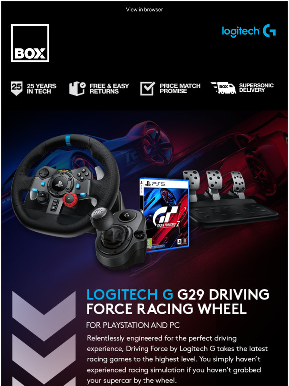 Box: Experience Real Driving Simulation with the Logitech G29 Driving ...